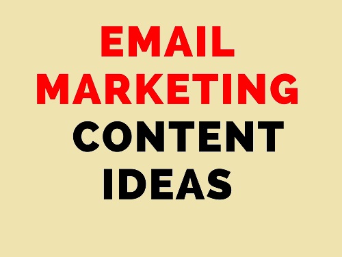Create New Content For Your Email Marketing